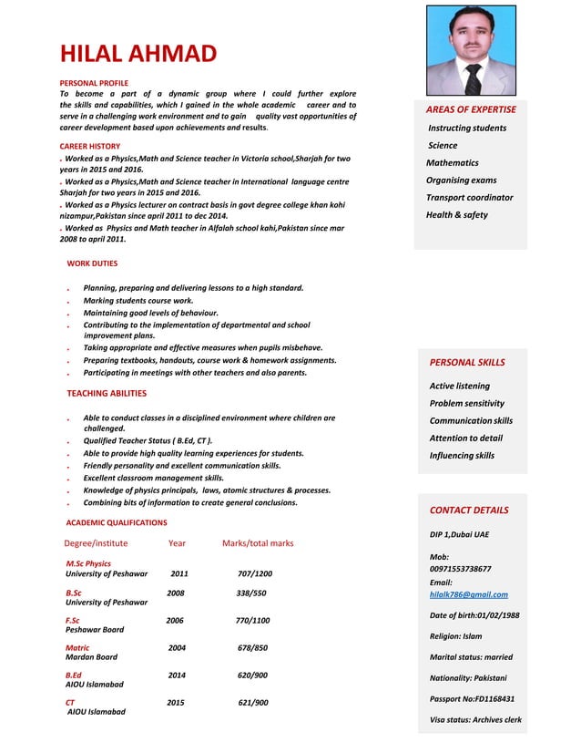 physics cv | PDF | Professional School | Postgraduate Education