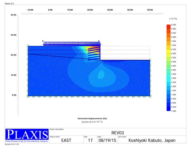 Plaxis 8.5 Output_ EAST | PDF