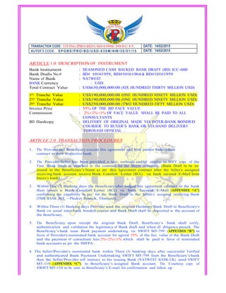 DRAFT DOA$190 $190 2501 M-AGREEMENT with letterhead | PDF