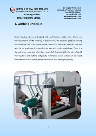 linear vibrating screen | PDF