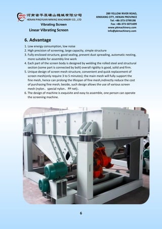 linear vibrating screen | PDF