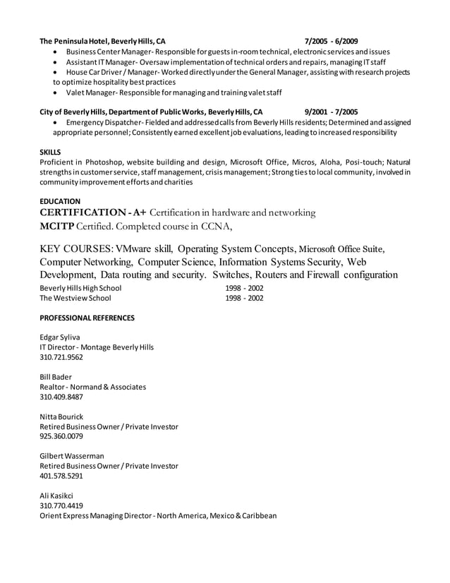 Eli Okyle Resume-3H | DOCX | Computing | Technology & Computing