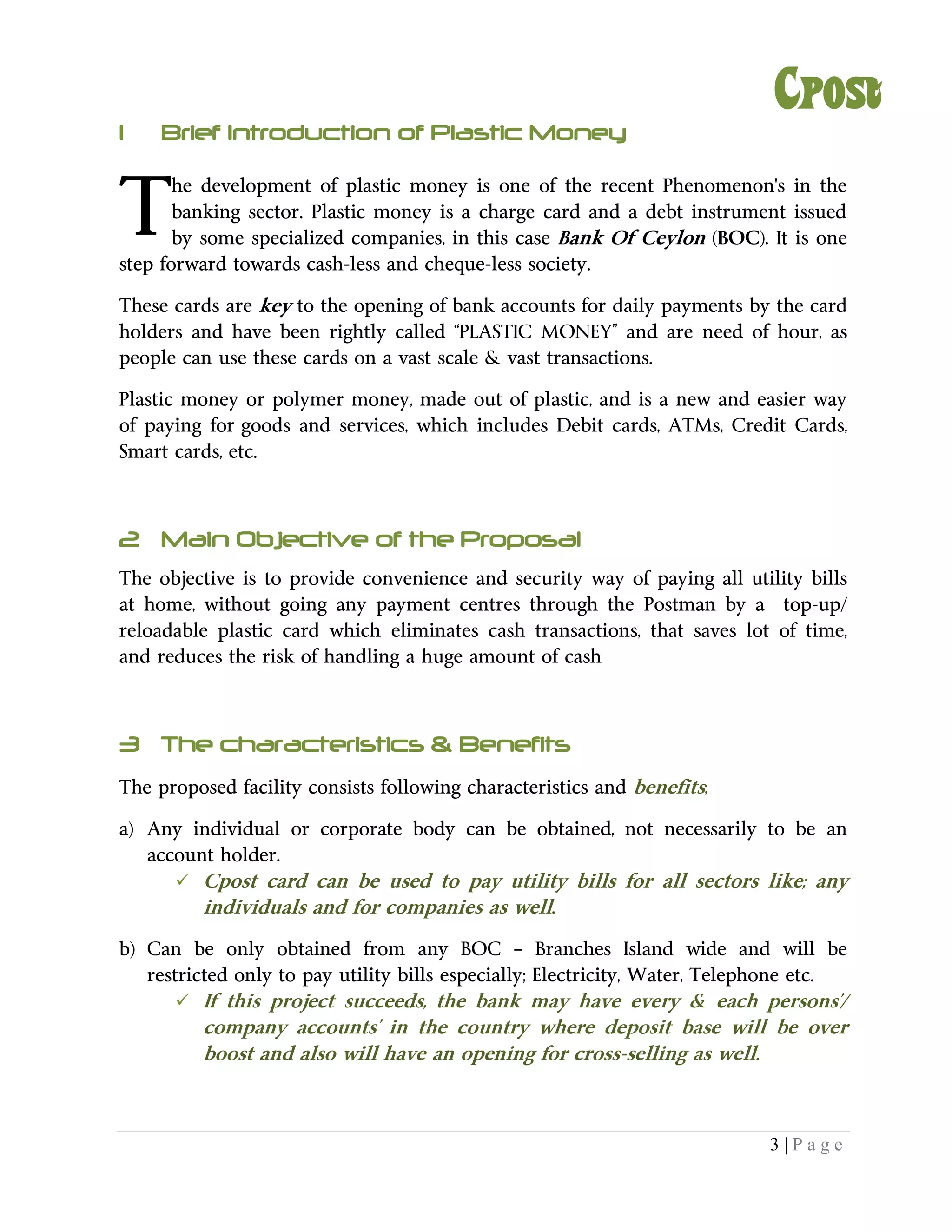 Project Cpost'''' | PDF