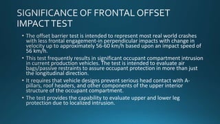 FRONTAL FIXED 40 % OFFSET BARRIER TEST | PPTX