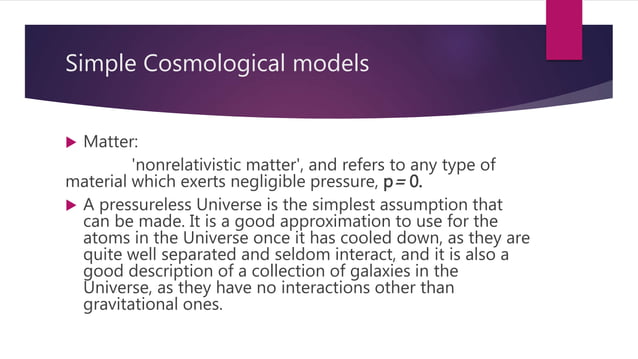 BASICS OF COSMOLOGY | PPTX | Physics | Science