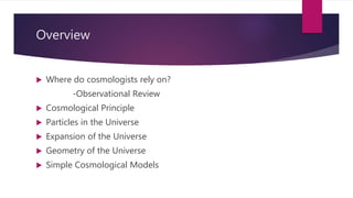 BASICS OF COSMOLOGY | PPTX