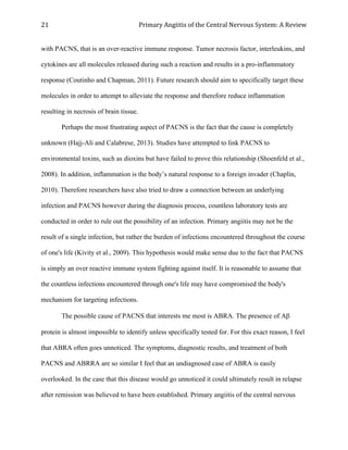 Diagnosis, Etiology, and Treatment of PACNS | PDF