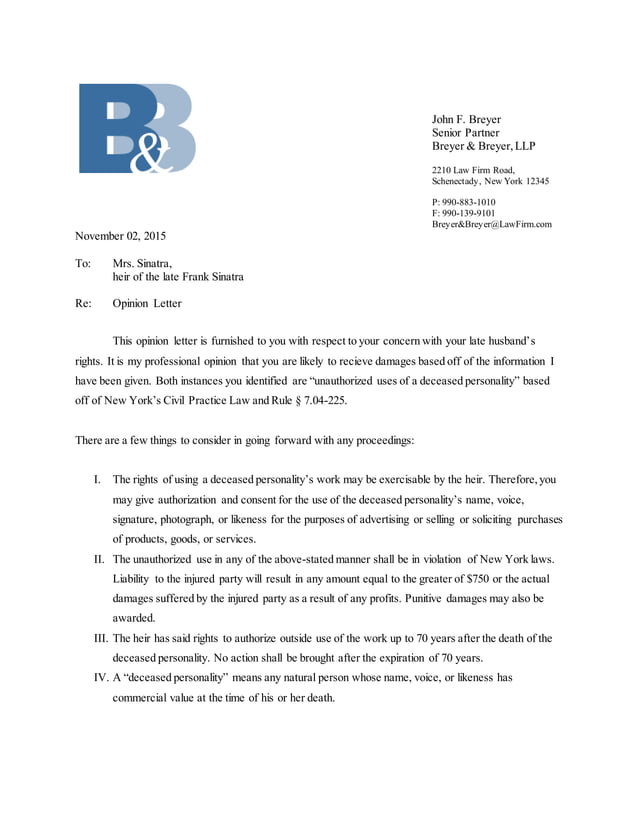Opinion Letter | DOCX