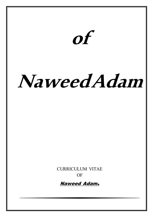 Naweed Adam cv (new) (1) | DOCX