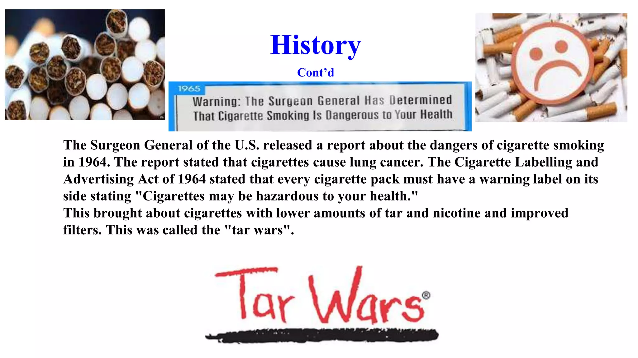 Smoking History and Legislation | PPTX