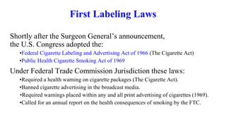 Smoking History and Legislation | PPTX