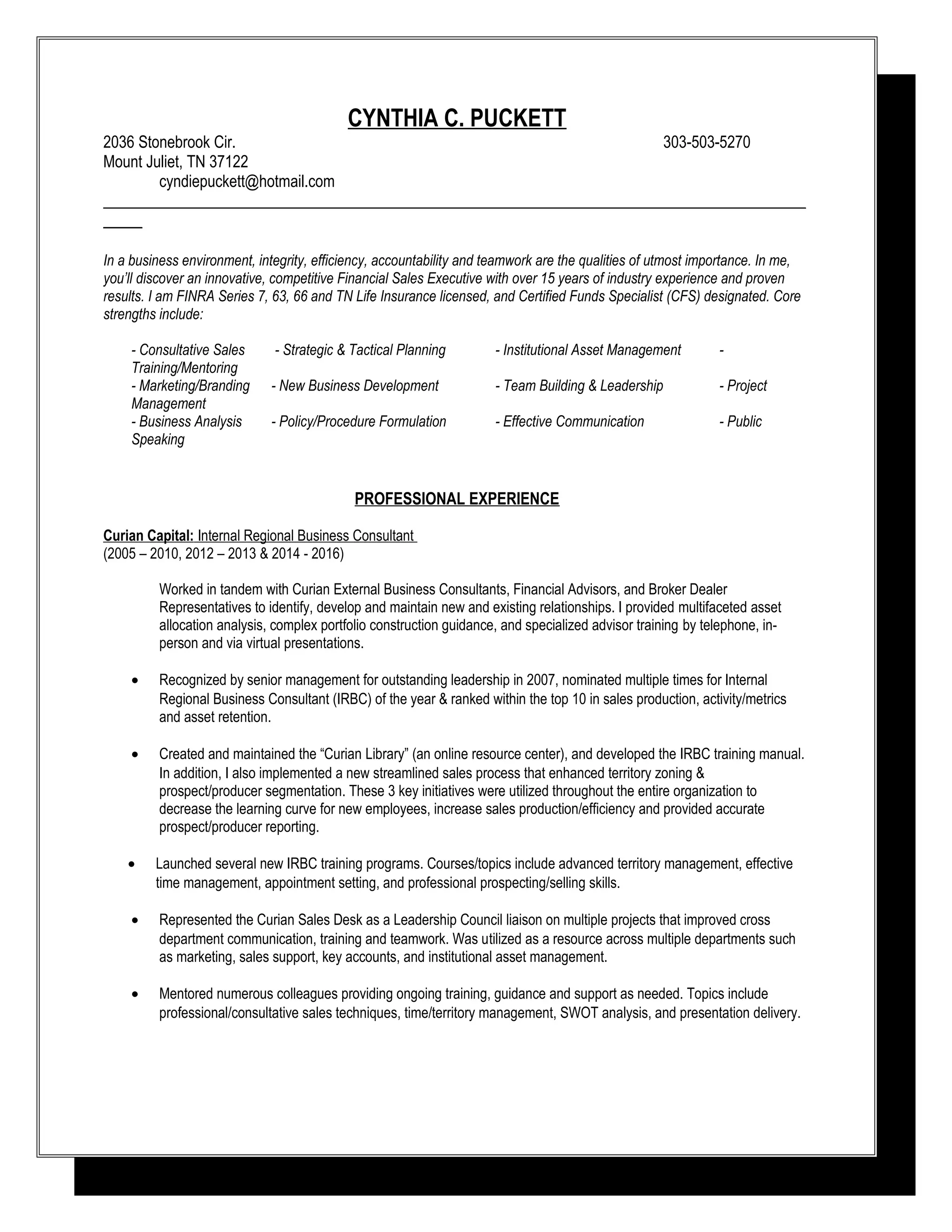 CP Resume 2016 | DOC