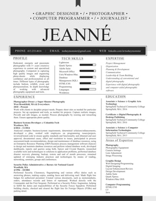 resume_Jeanne2 | PDF