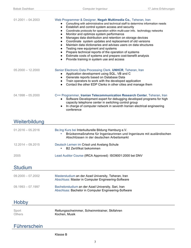 Resume-BabakDashtban-QA-DE | PDF | Computer Software and Applications | Computing