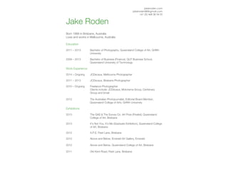 Jake Roden Portfolio | PDF