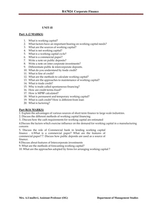 Ba7024 corporate finance | PDF