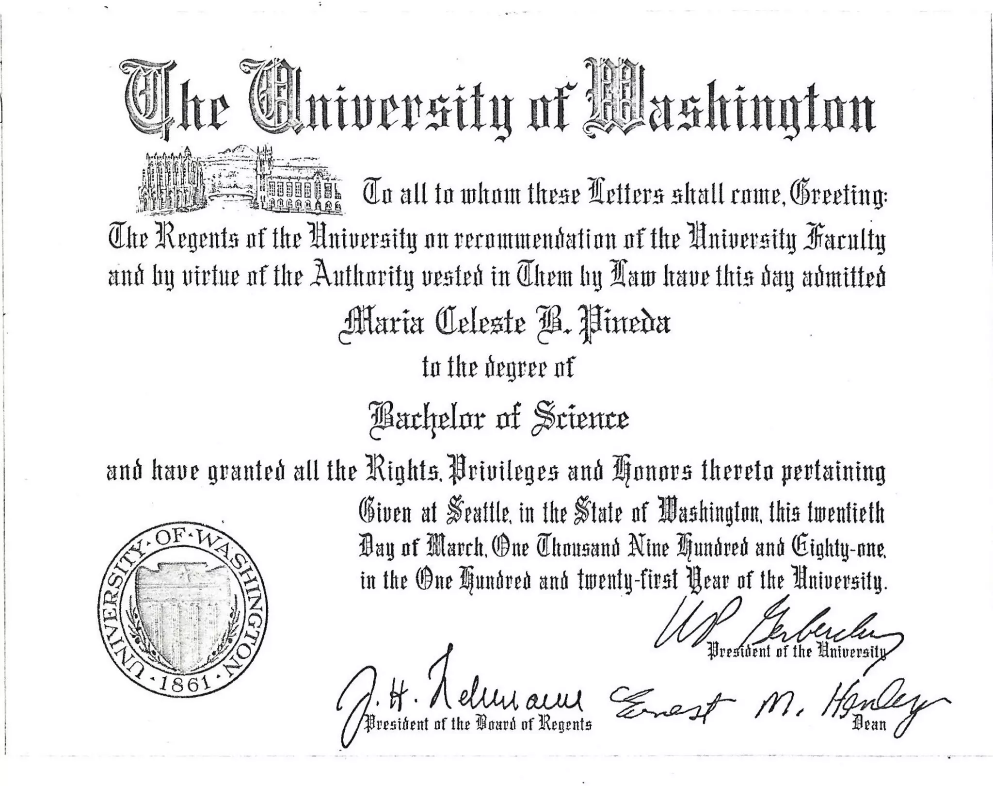 UW Diploma | PDF