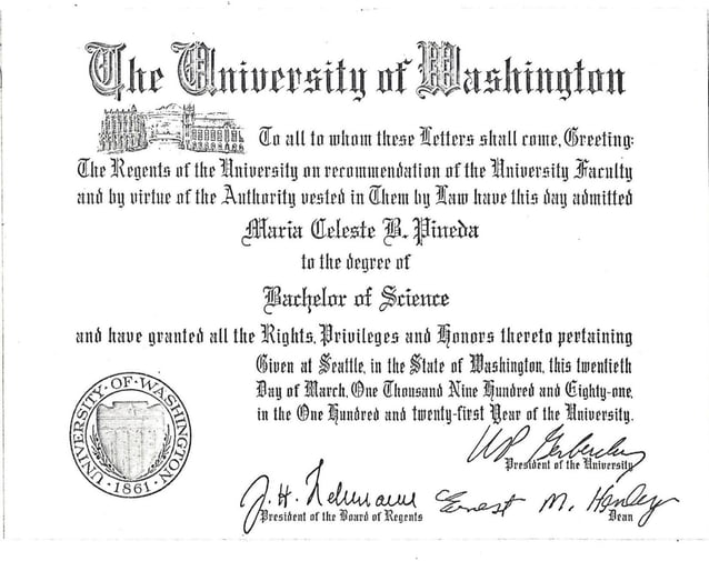 UW Diploma | PDF