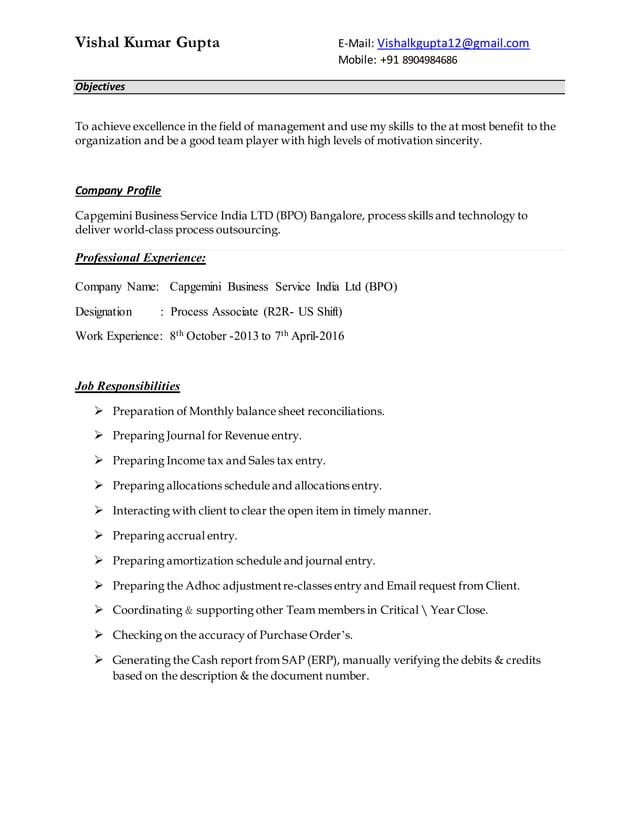 Vishal Resume | DOCX