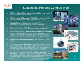 Boris Shapiro Sustainability Program in NJIT | PDF | Civil Engineering ...