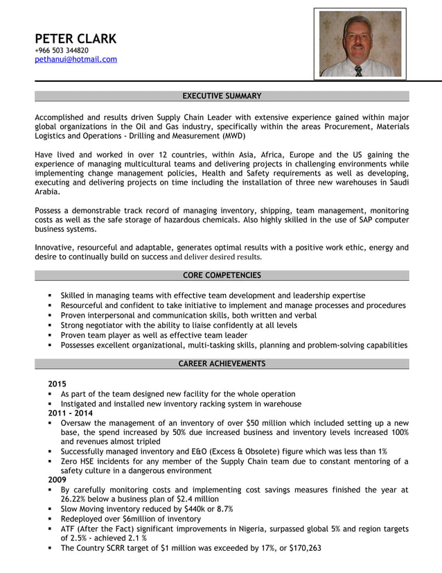 Final Resume Peter Clark | PDF