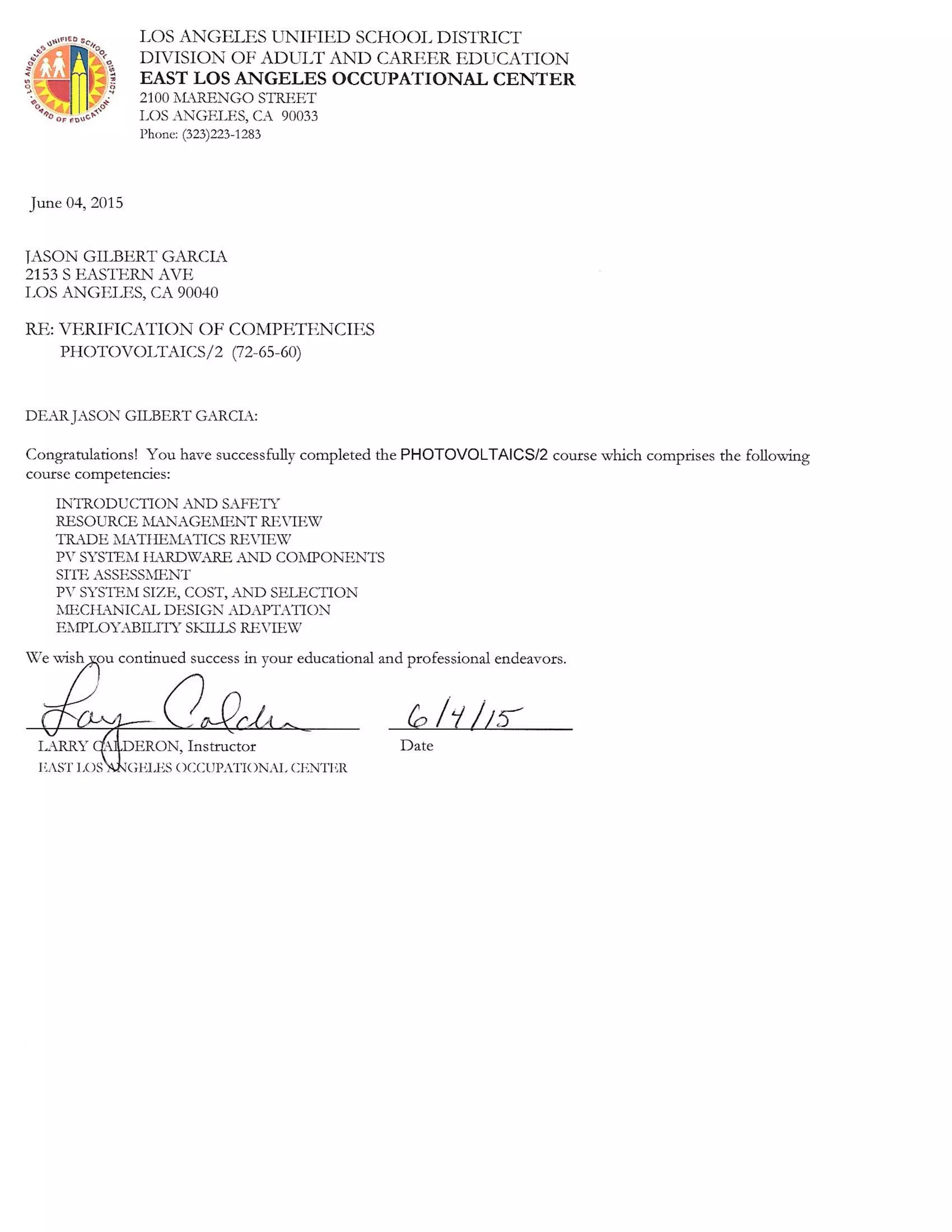PV 2 CERT LETTER | PDF