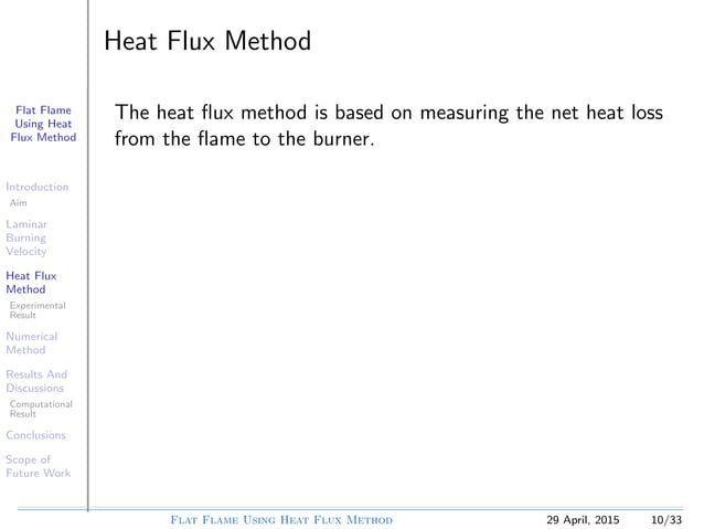 Heat Flux Method | PPT
