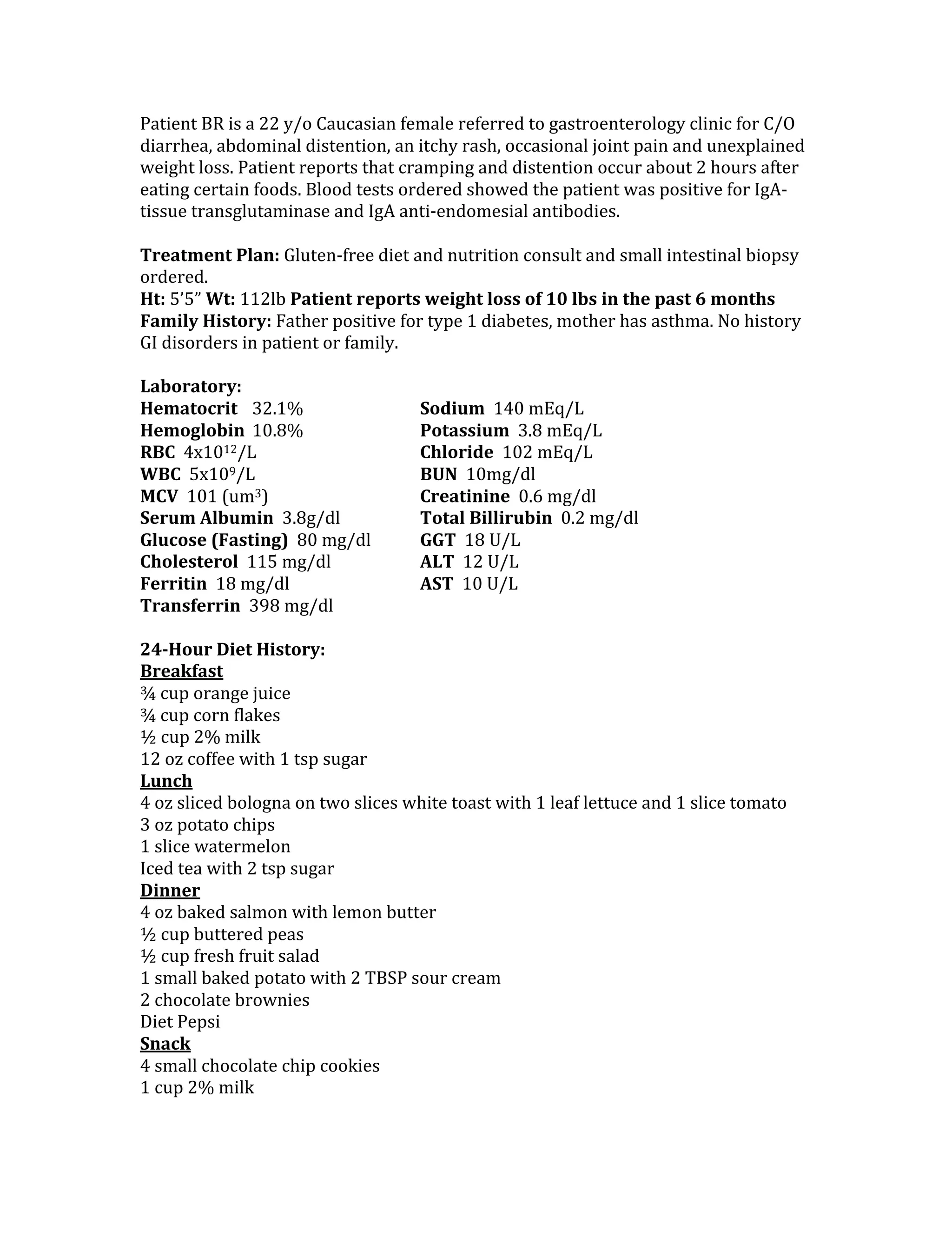 CeliacDiseaseCaseStudy_MNT | PDF
