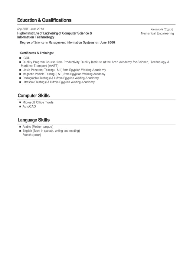 MY CV2 | PDF