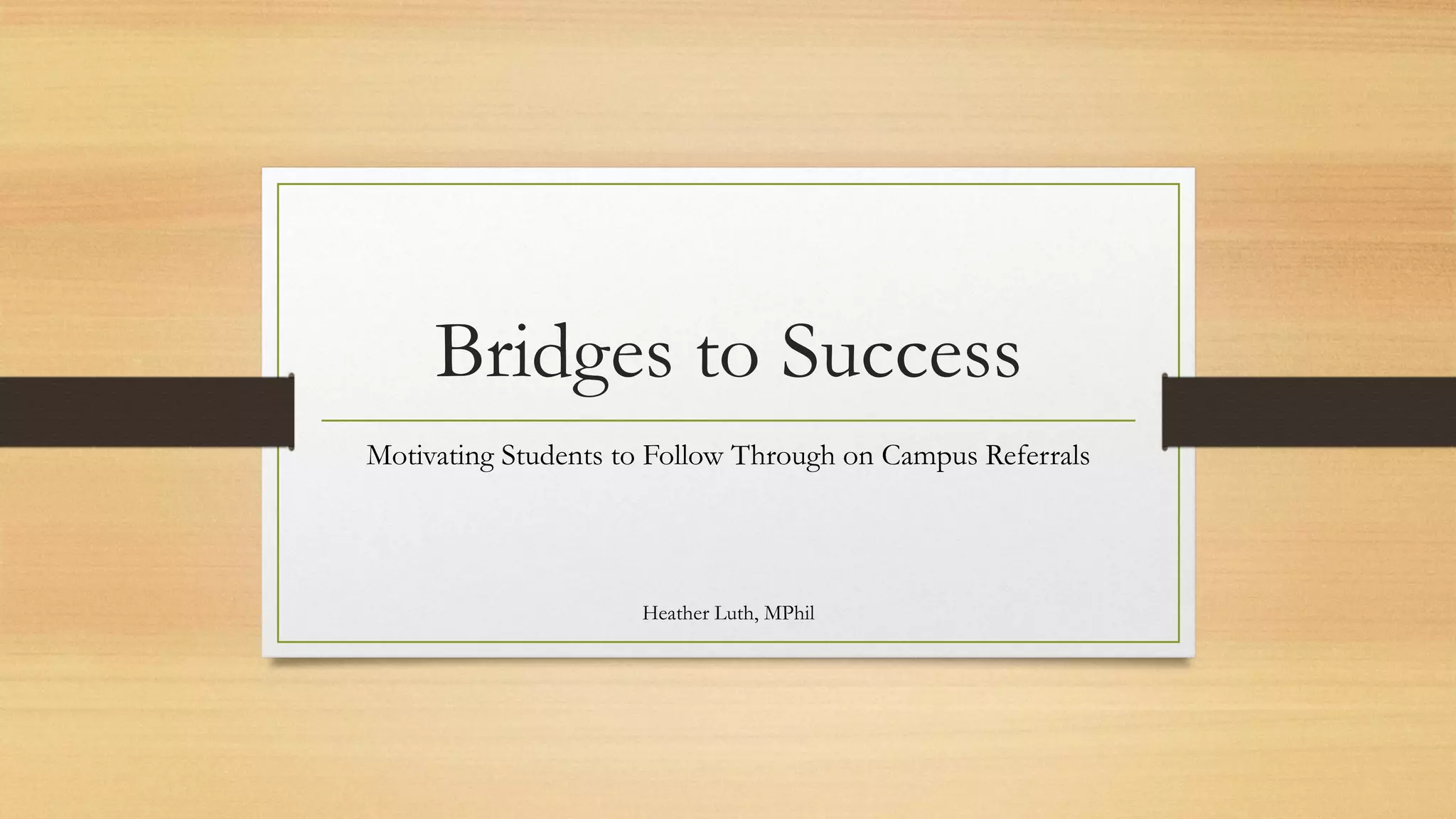 Bridges to Success | PDF