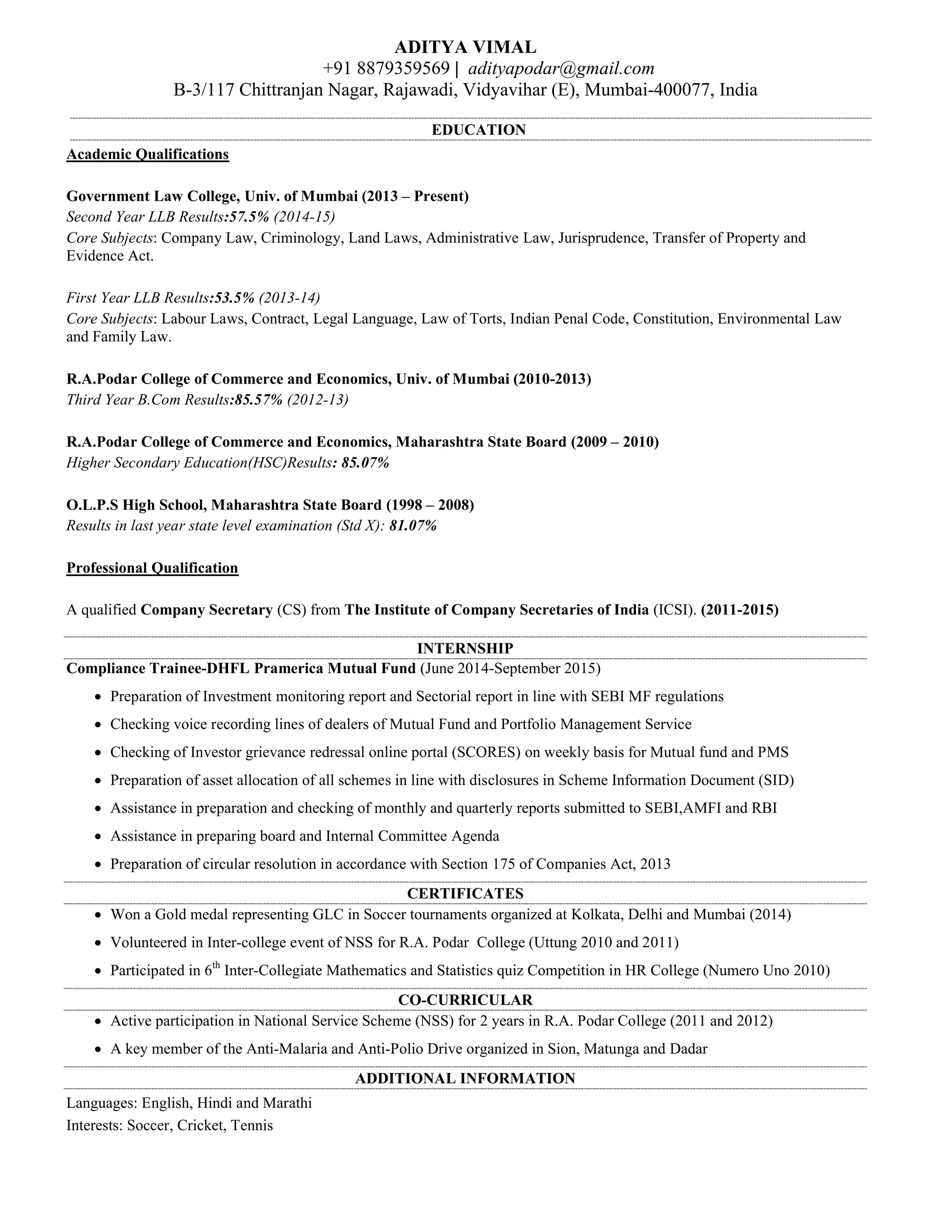 Resume-Aditya Vimal.pdf