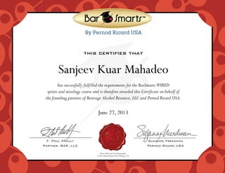BarSmartsWiredCertificate | PDF