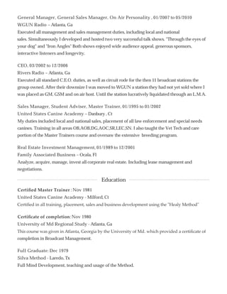 georgia's resume current | PDF