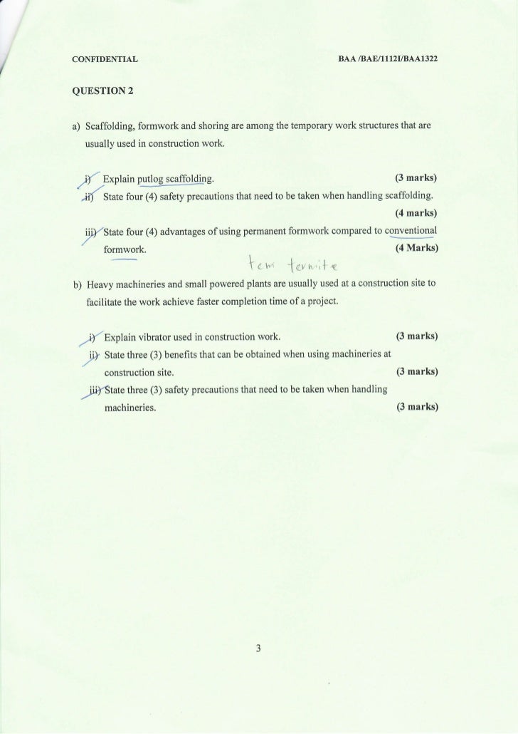 ump exam paper answer - Michael Lawrence