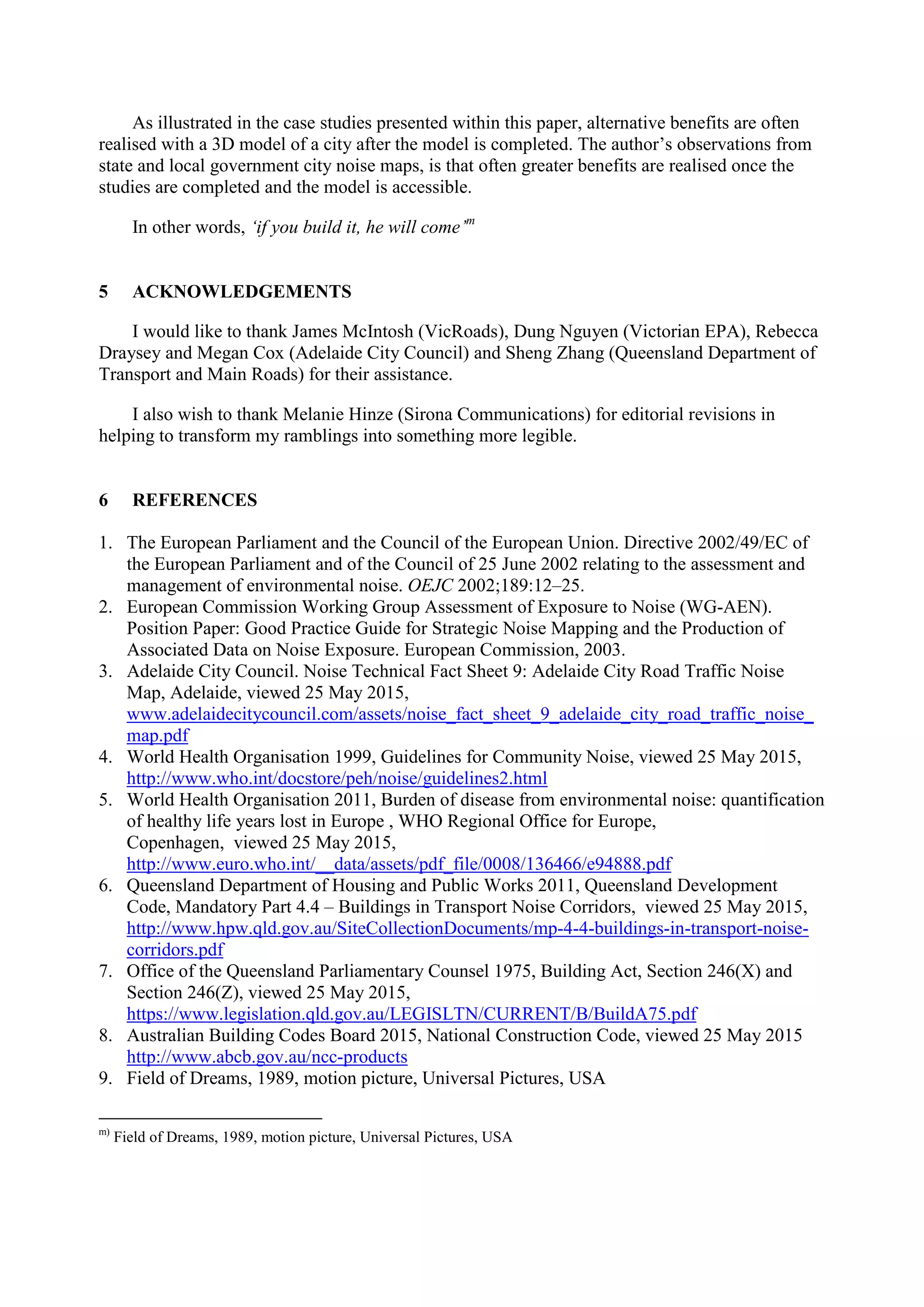 Noise mapping in Australia IN15-380 | PDF