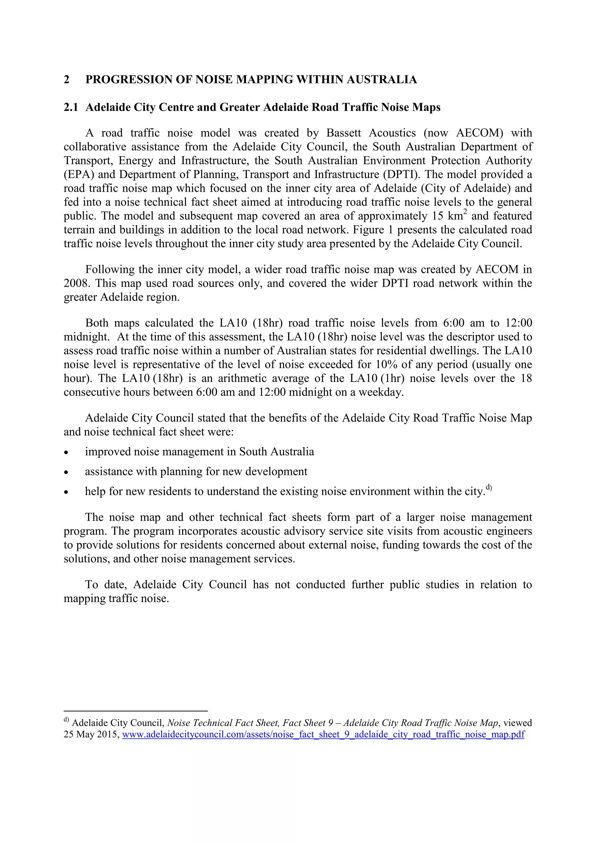 Noise mapping in Australia IN15-380 | PDF