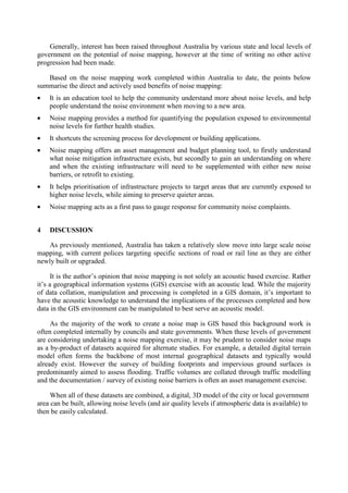 Noise mapping in Australia IN15-380 | PDF