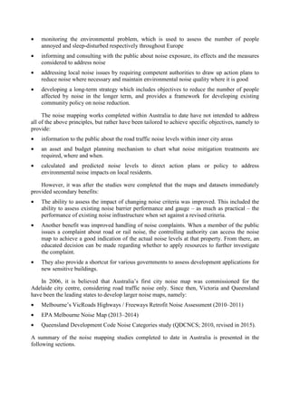 Noise mapping in Australia IN15-380 | PDF