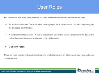 Baabtra.com enterprise lms | PPTX | Educational Assessment | Education