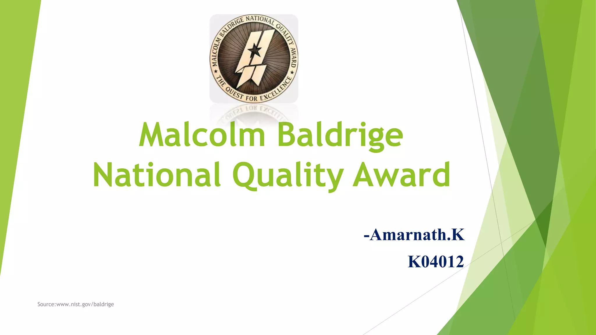 Baldrige Award-Amar | PPT