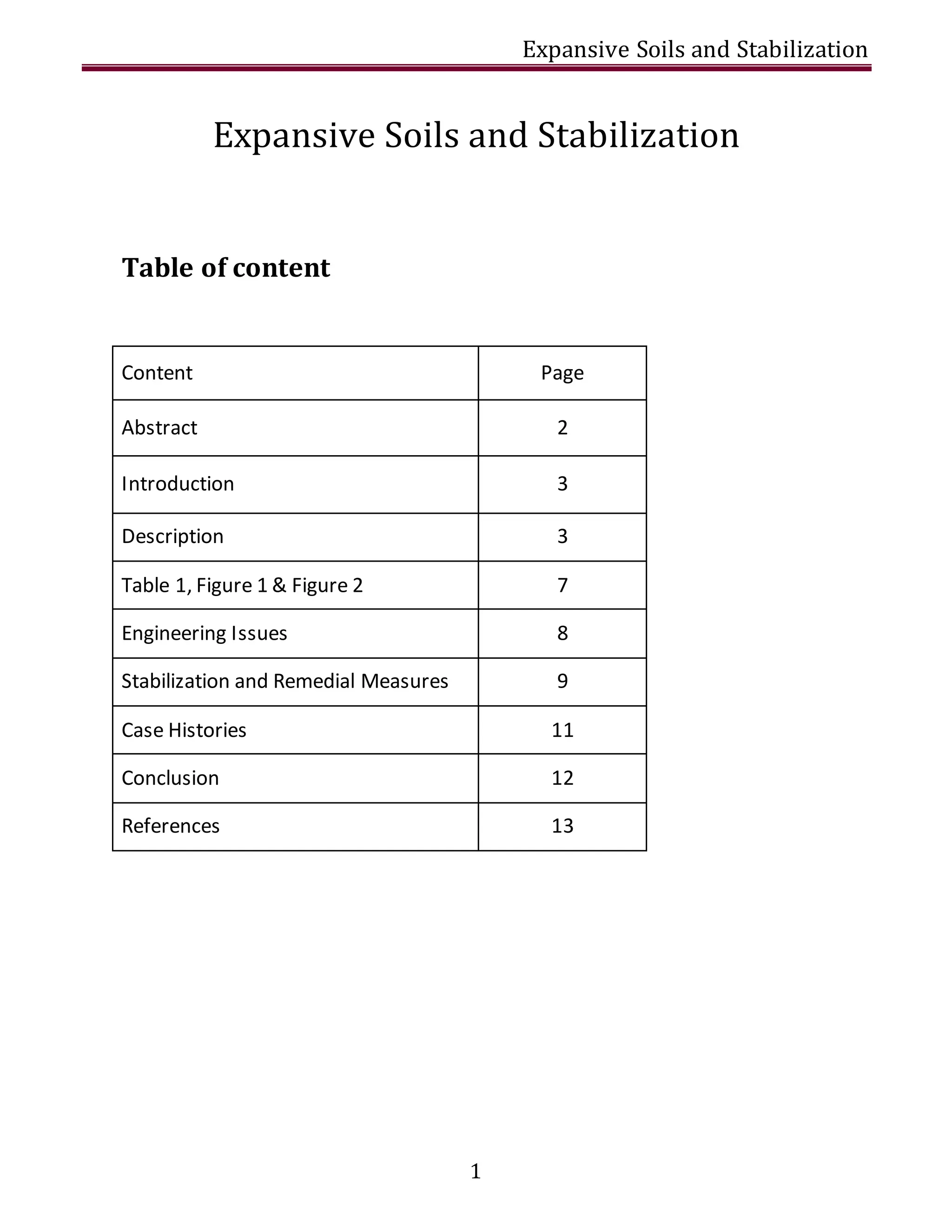 Expansive soils and stabilization | DOCX