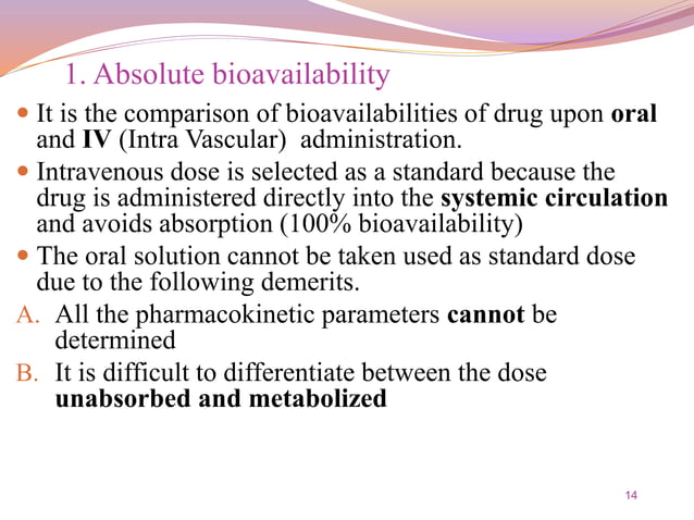 Bioavailability and Bioequivalence | PPTX