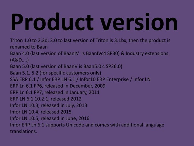 Baan erp(ENTERPRISE RESOURCE PLANNING) PRESENTATION made by priyansh ...