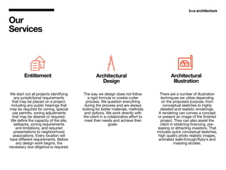 b+a architecture Company Profile | PDF