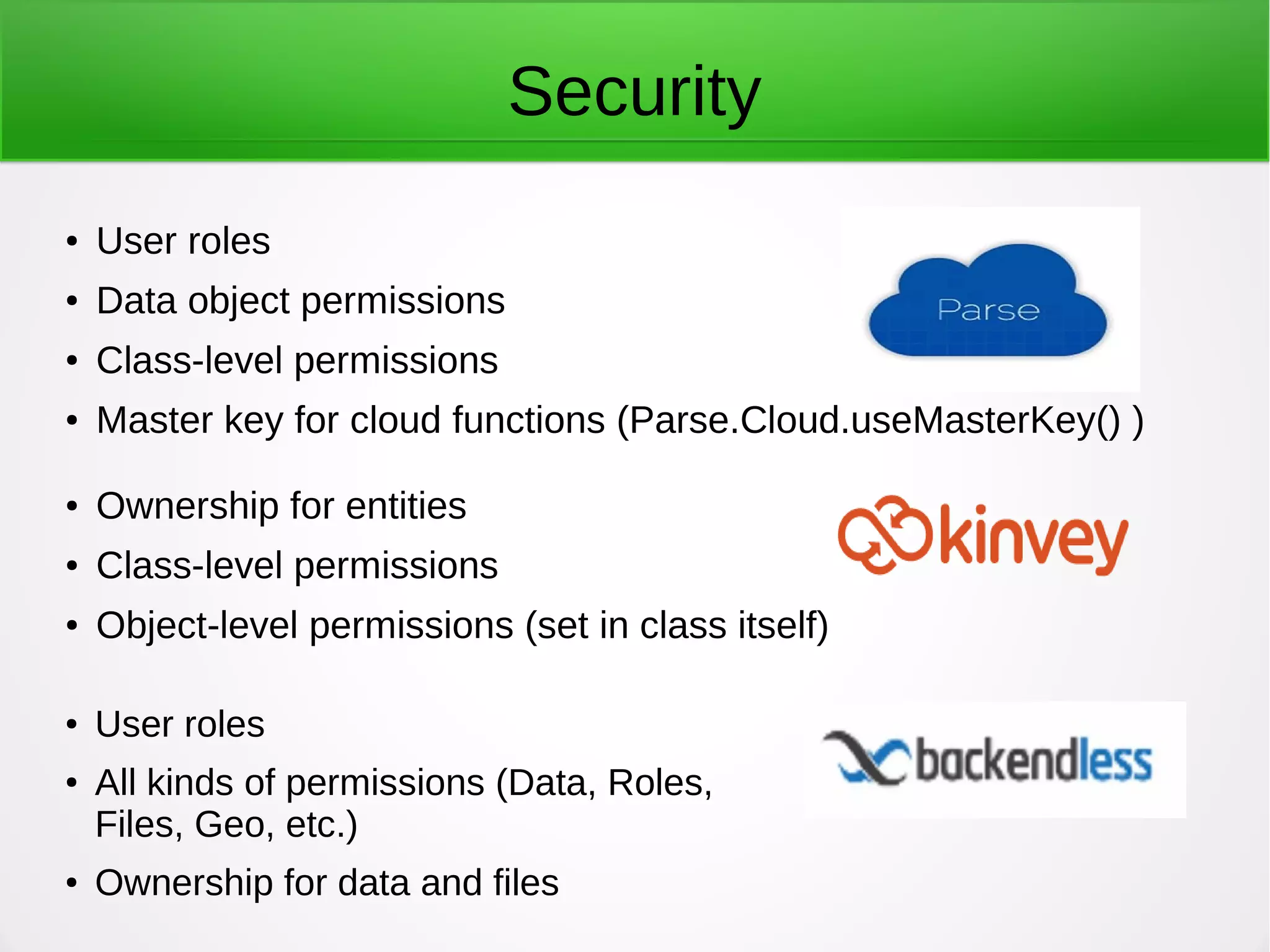 Backend as a Service Comparison | ODP