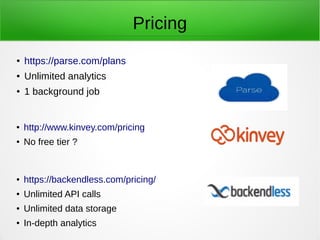 Backend as a Service Comparison | ODP