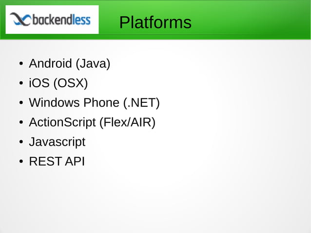 Backend as a Service Comparison | ODP | Databases | Computer Software and Applications