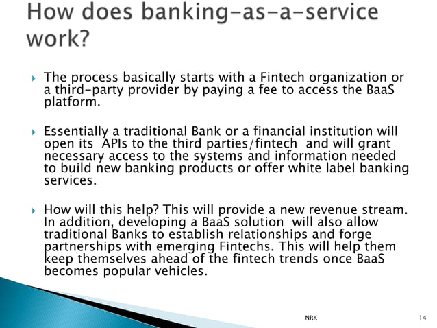 BaaS - Banking as a Service | PPTX | Internet | Computing