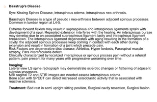 Baastrup’s Disease.pptx