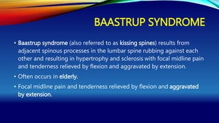 Baastrup syndrome Dr. Muhammad Bin Zulfiqar | PPT